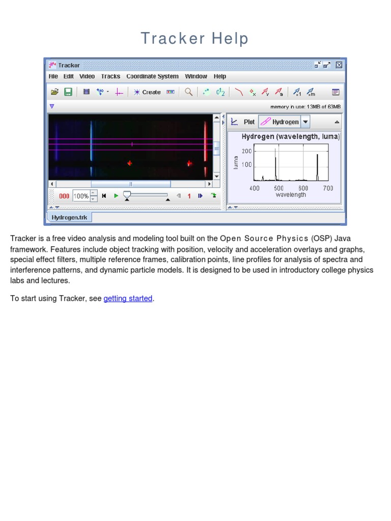 Tracker Help | PDF | Rgb Color Model | Cartesian Coordinate System