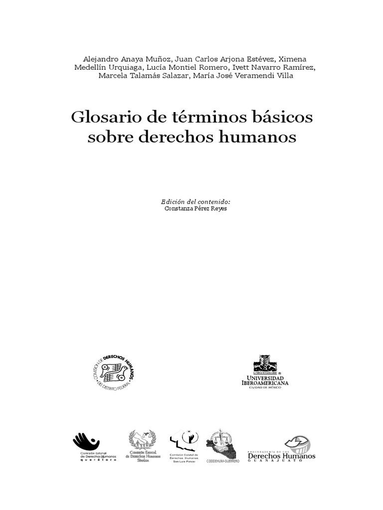 Glosario de Terminos Basicos Sobre DDHH | PDF