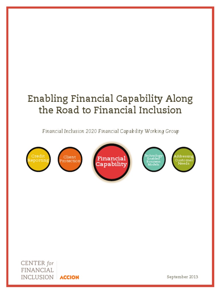 Enabling Financial Capability Along The Road To Financial Inclusion ...