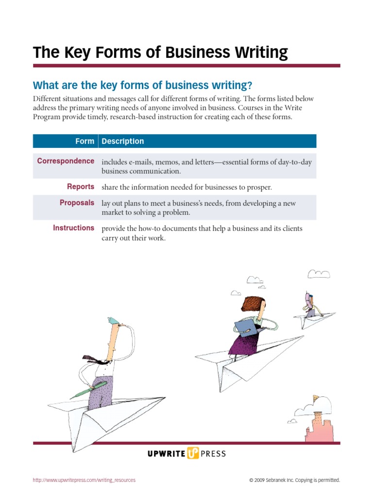 What Are The Key Forms of Business Writing? | Download Free PDF | Business