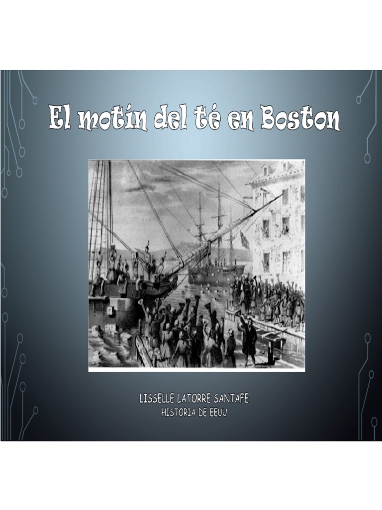 Unidad 3 El Motín Del Té en Boston - Lisselle Latorre Santafe ...