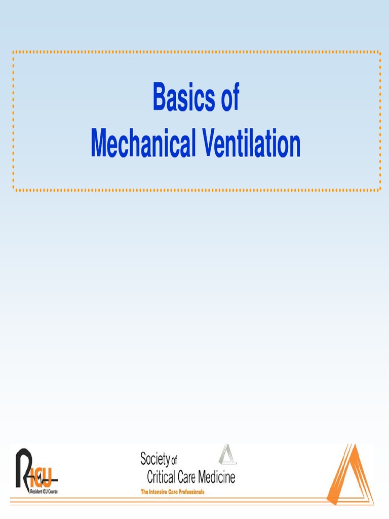 Basic Mechanical Ventilation | PDF