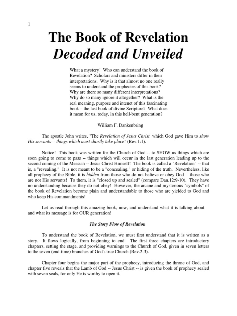 Revelation Decoded | PDF | Book Of Revelation | Armageddon
