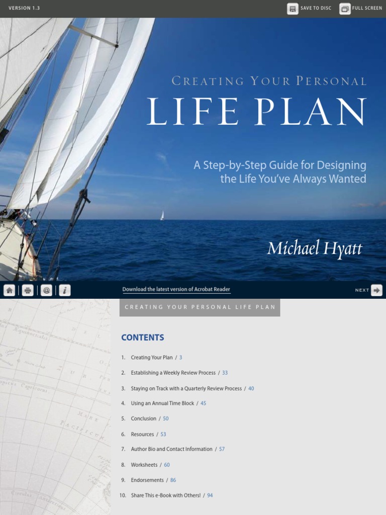 Creating Your Personal Life Plan Pdf Pdf Wellness Medical