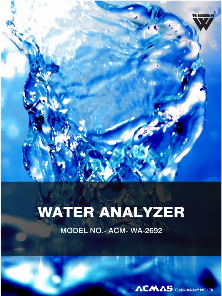 Water Analyzer | PDF | Water Quality | Computer Monitor