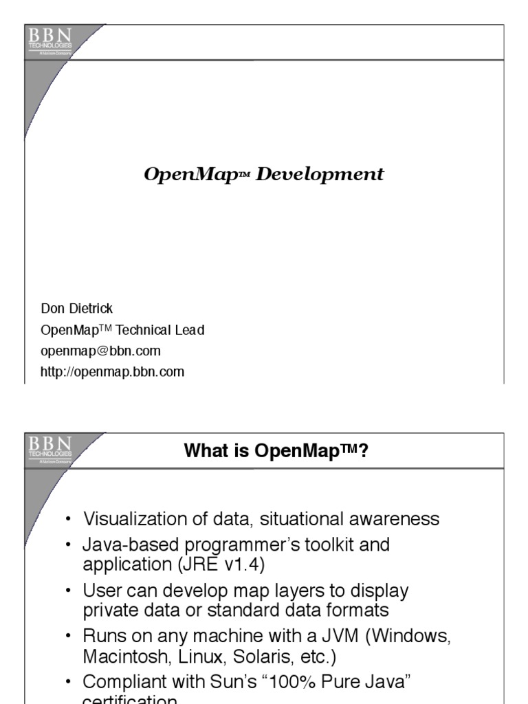 OpenMap Development | PDF | Java (Programming Language) | Widget (Gui)