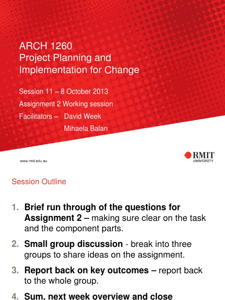ARCH 1260 Project Planning and Implementation For Change | PDF | Cost ...