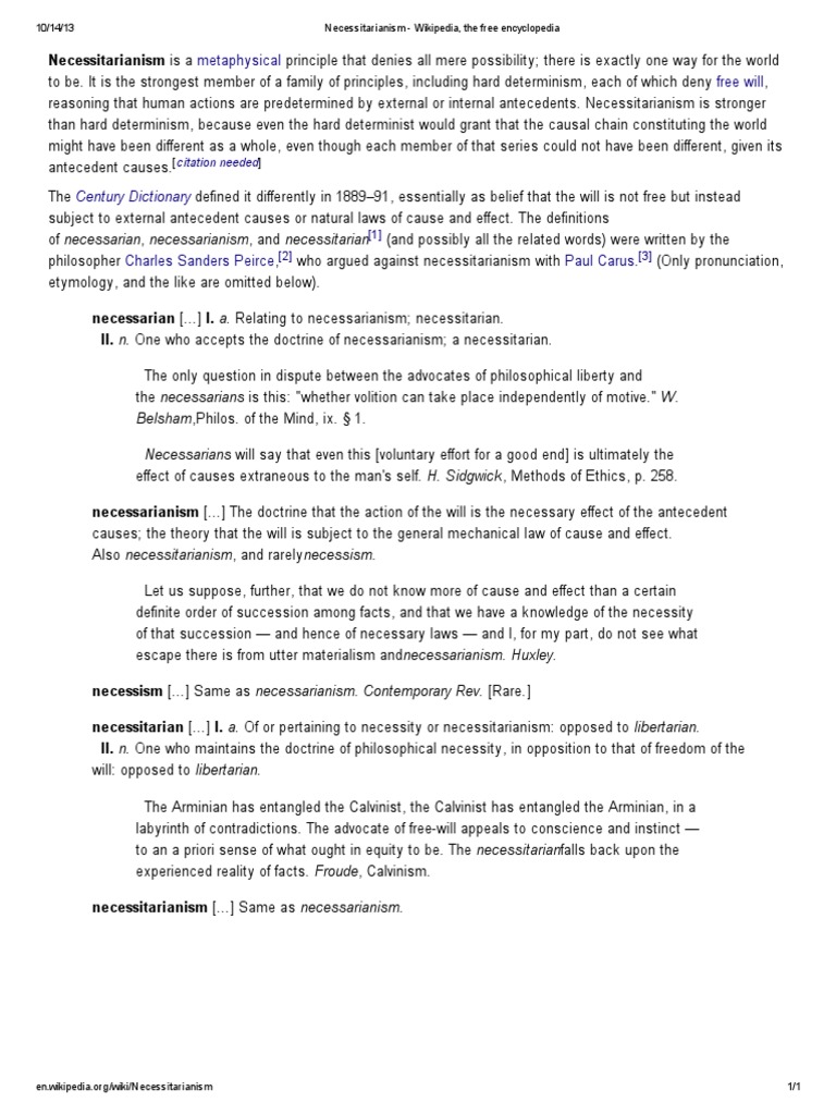 Necessita Rian Is M | PDF | Causality | Determinism