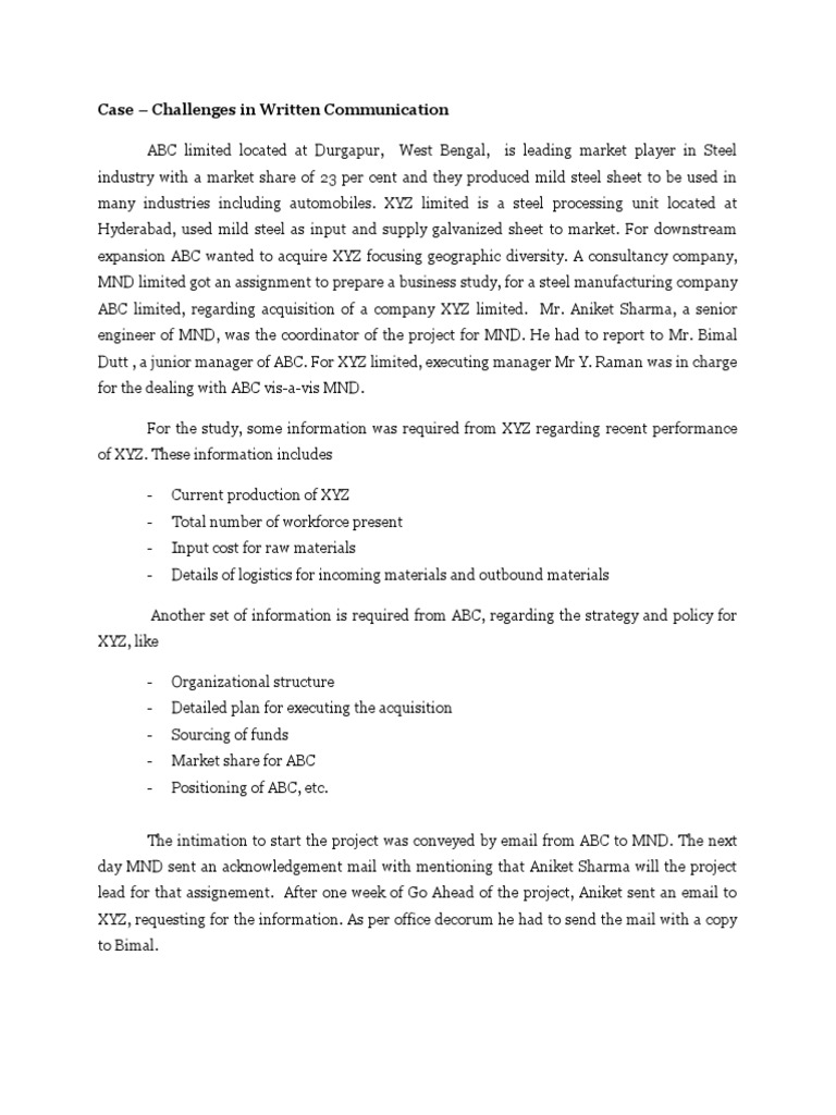 Written Miscommunication | PDF | Information | Business