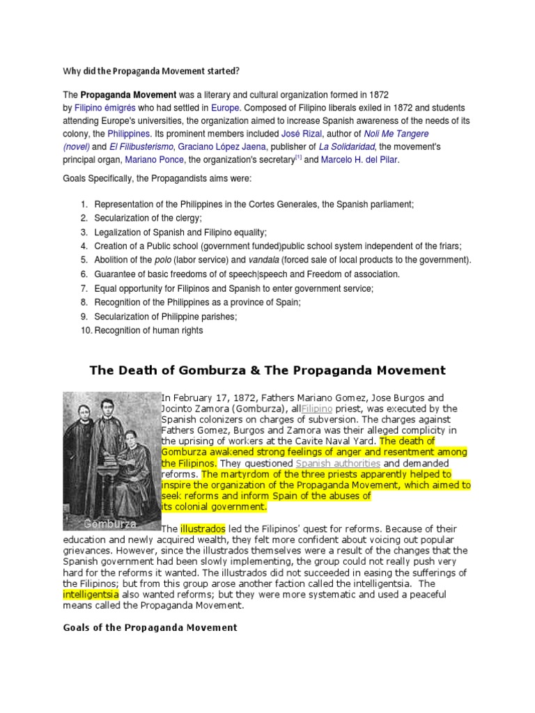 Propaganda Movement | PDF | Philippines