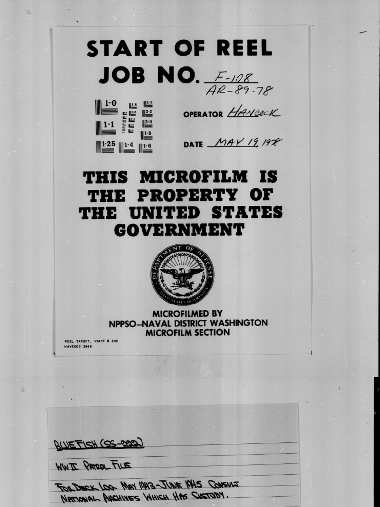 SS 222 Bluefish Part1 | PDF