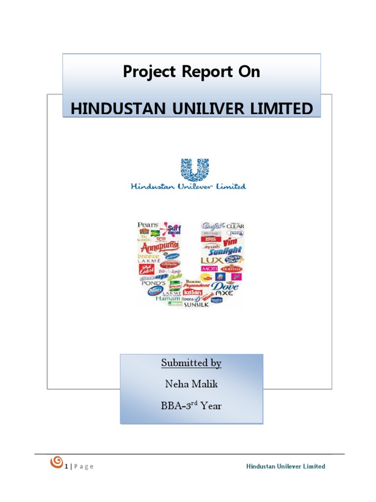 HUL Final Project | PDF | Unilever | Business