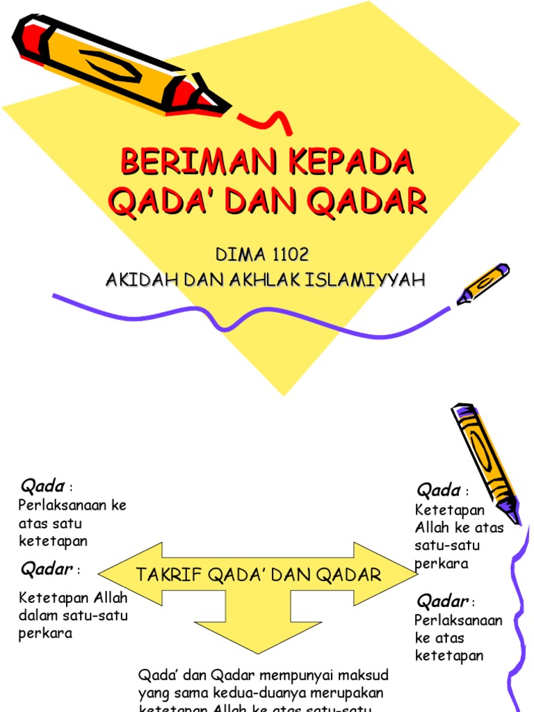 Beriman Kepada Qada' Dan Qadar | PDF