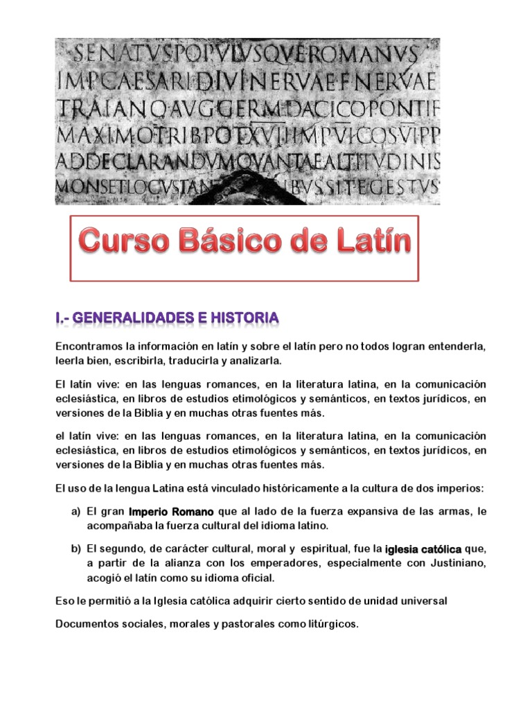 Curso Basico de Latin | PDF