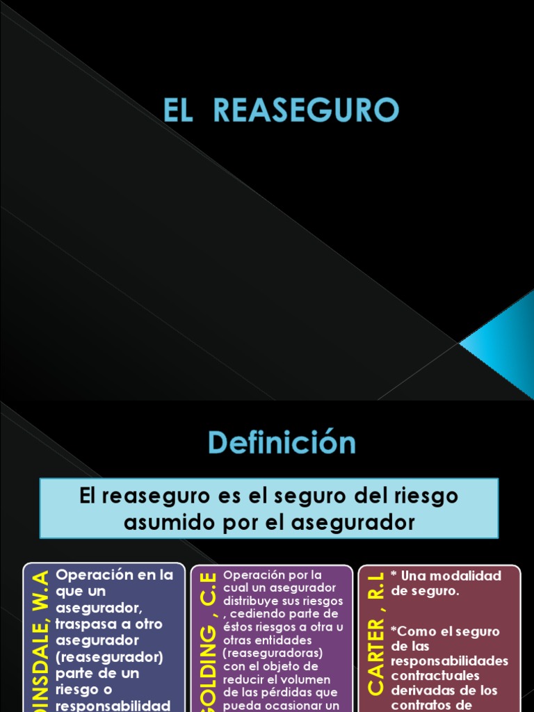 El Reaseguro | PDF | Reaseguro | Seguro