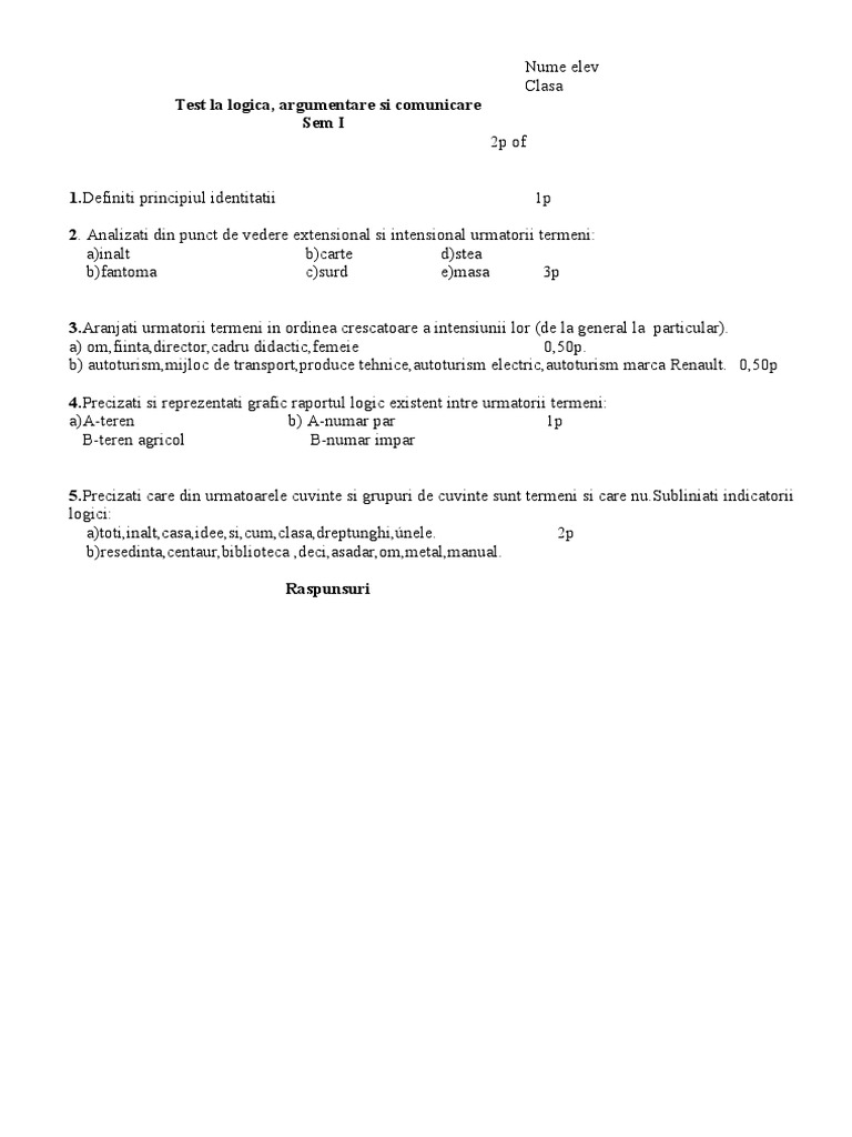 0 0 Test Logica | PDF