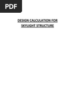 Mullion Design Calculations for Curtain Walls | PDF | Wind Speed | Bending
