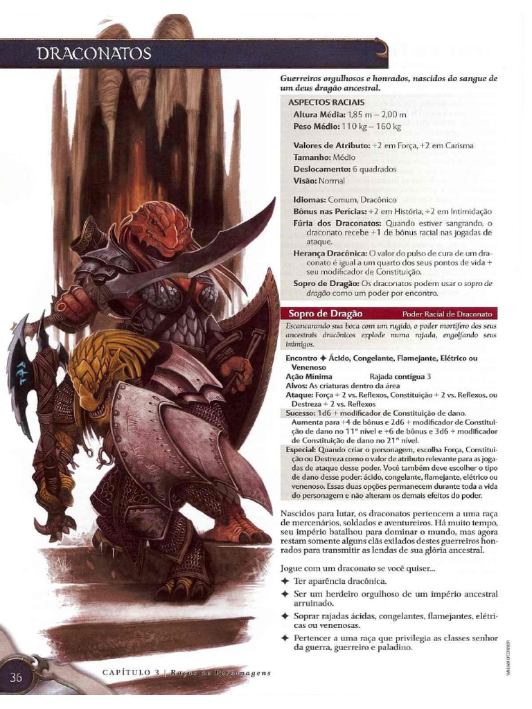 Draconatos (D&D 4th PT-BR) | PDF | Dragão