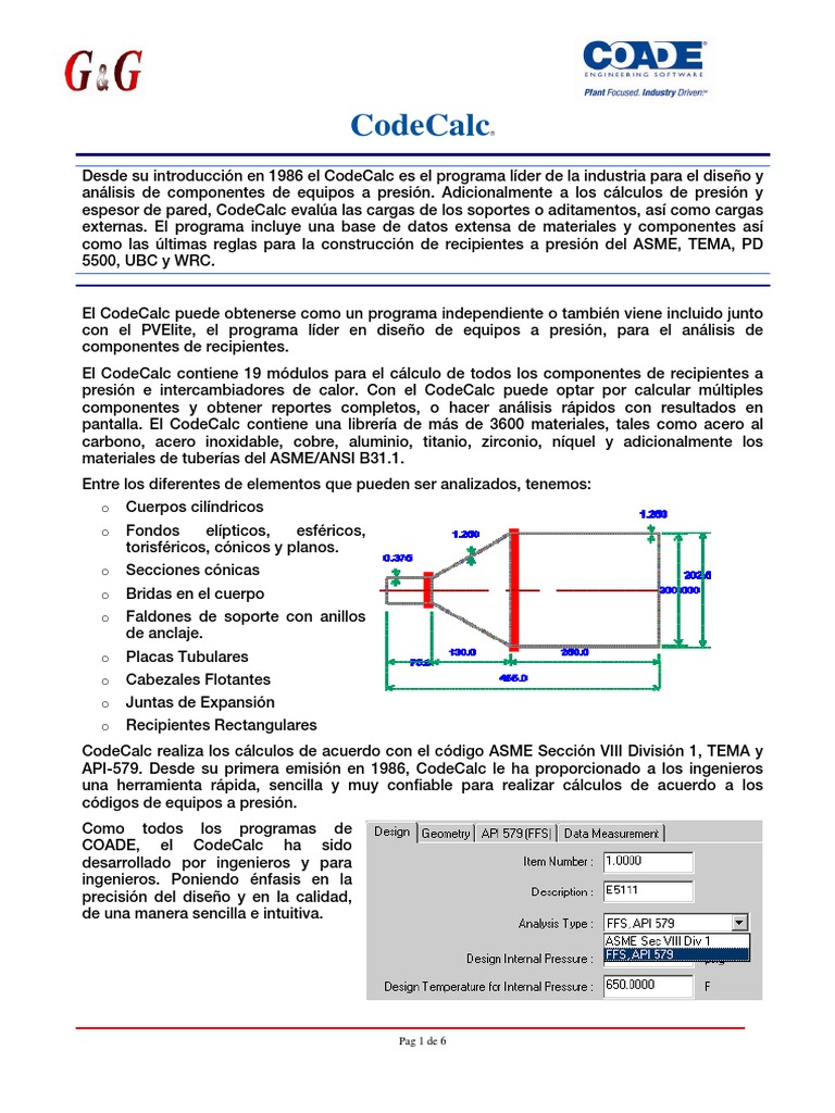 Descripcion CodeCalc | PDF | Ventana (informática) | Intercambiador de ...