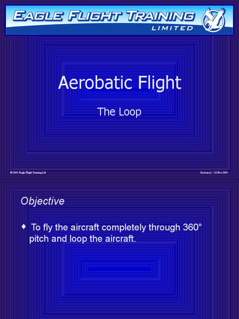Aerobatic Flight: The Loop | PDF | Wing | Aircraft