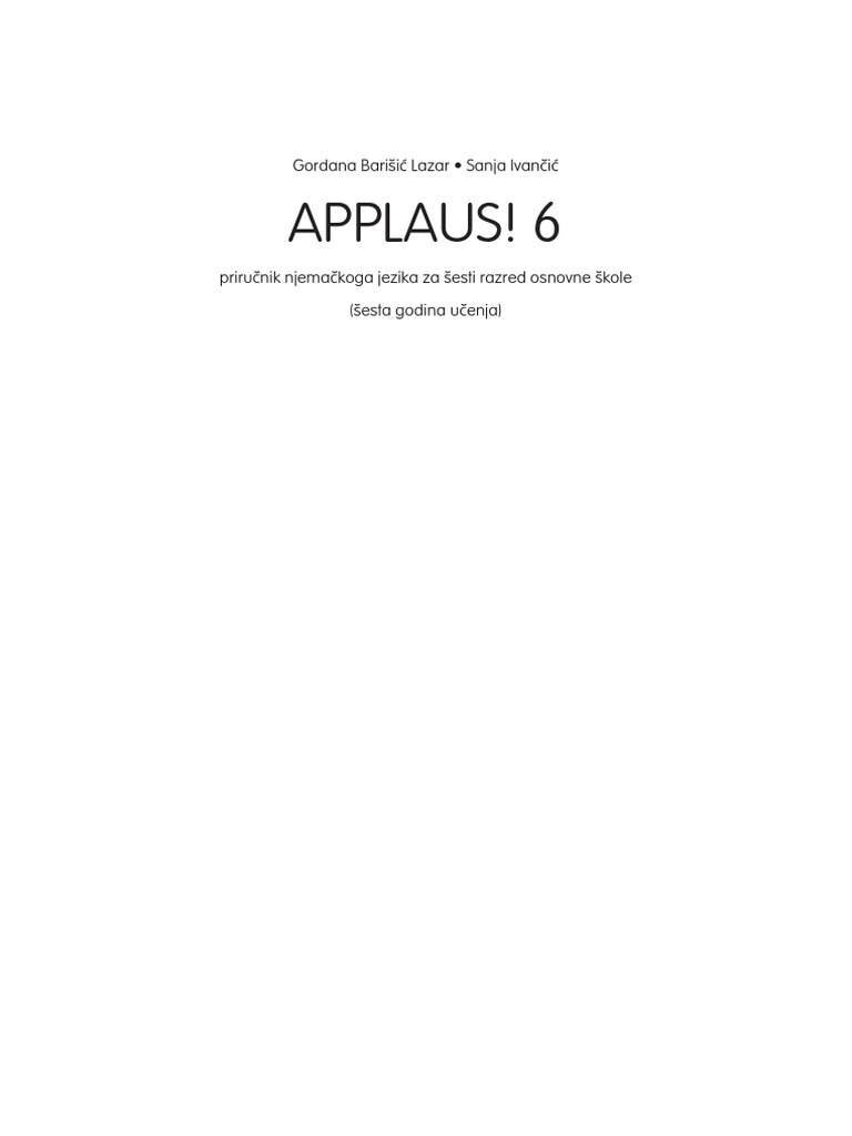 Applaus! 6 Prirucnik | PDF