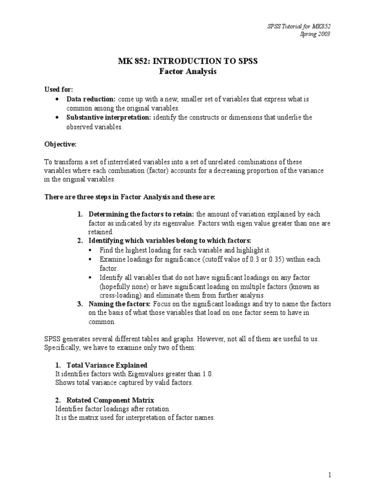 Factor Analysis | PDF | Factor Analysis | Statistics