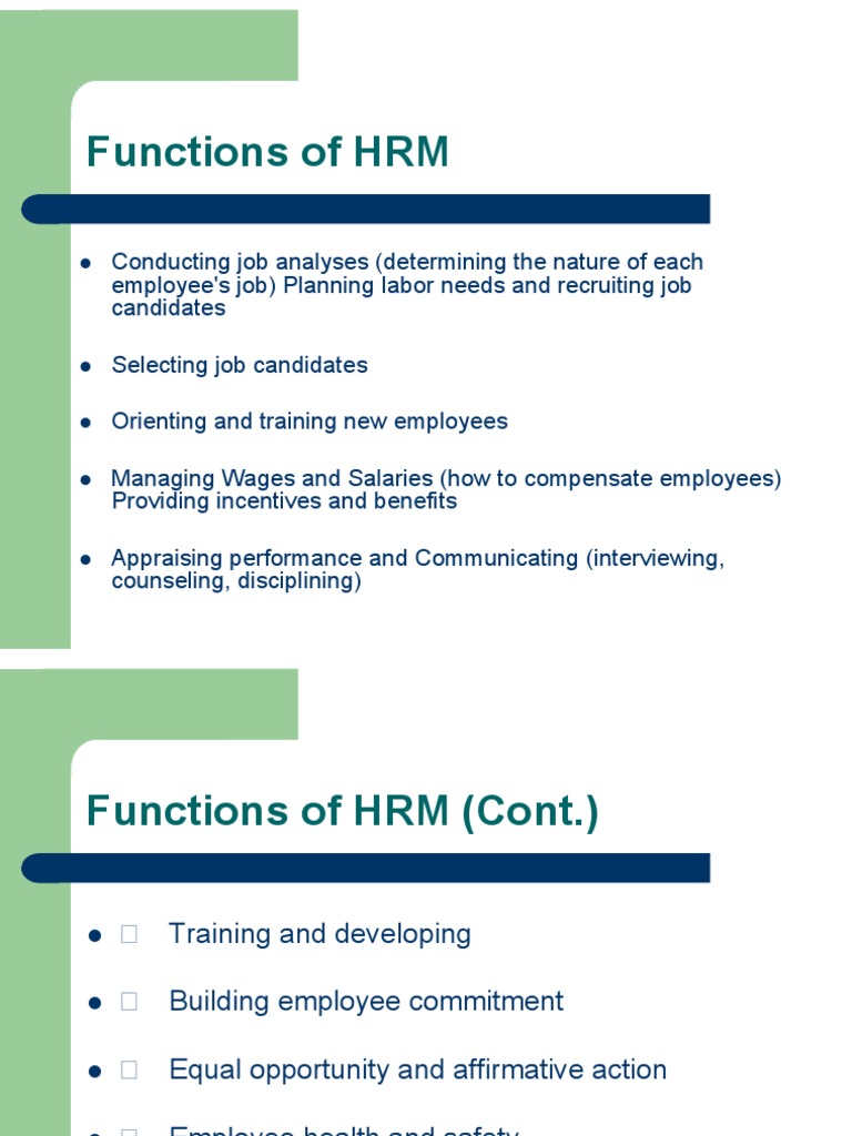 Functions of HRM | Human Resource Management | Organizational Behavior