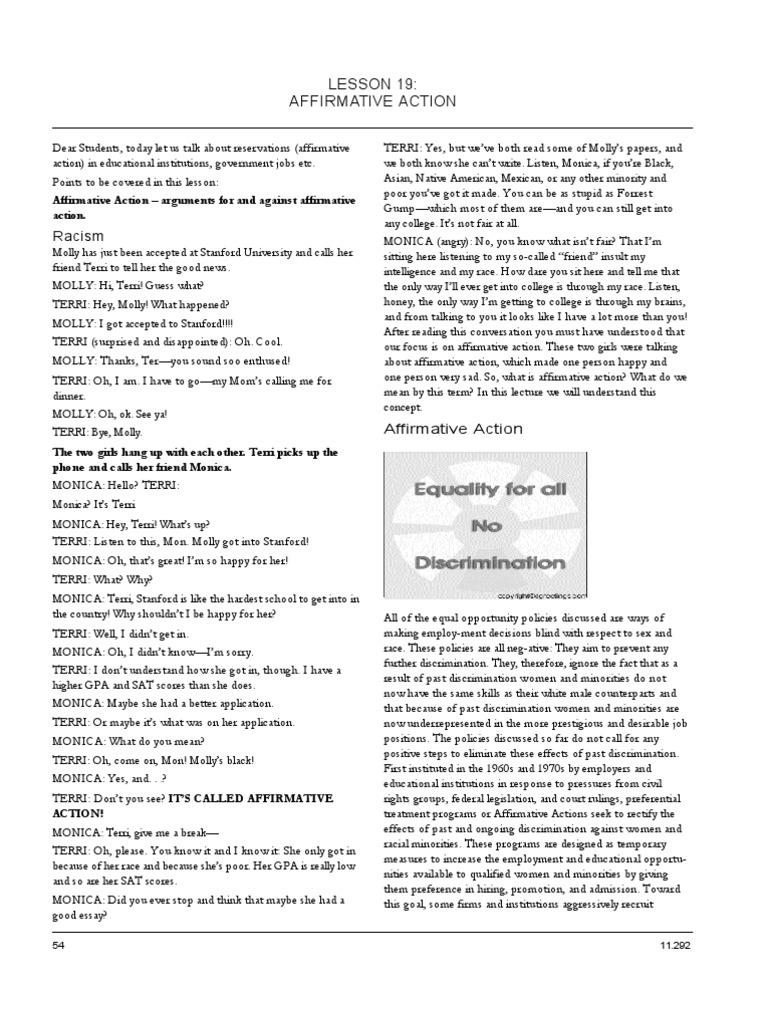 Affirmative Action | PDF | Affirmative Action | Equal Opportunity