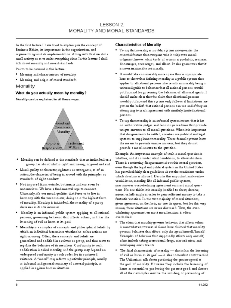 Morality and Moral Standards | PDF | Morality | Rationality