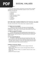 Values - Definition, Characteristics, Importance, Types of Values | PDF ...