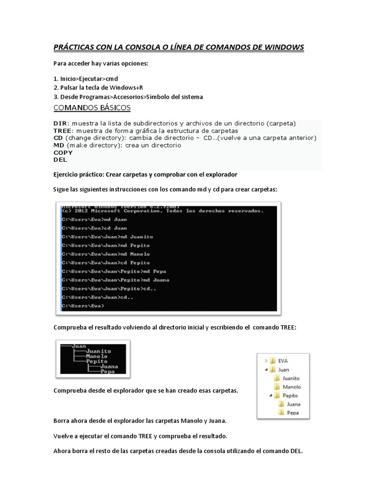 Prácticas Con La Consola o Línea de Comandos de Windows | PDF | Dirección IP | Enrutador ...