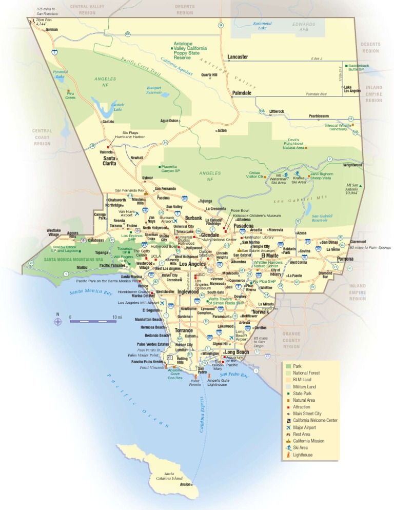 LA OC Map | PDF | Los Angeles County | California