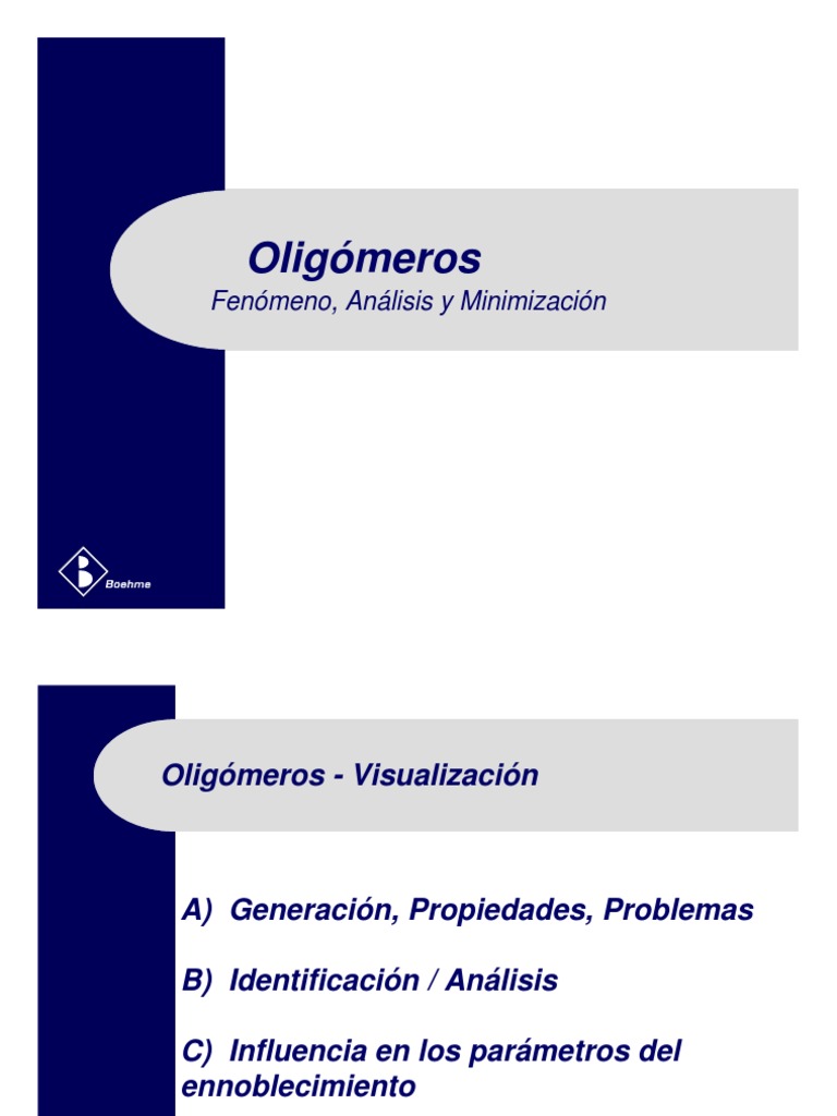 OLIGOMEROS | PDF | Química | Ciencias fisicas