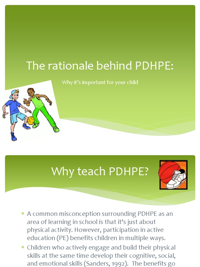 Importance of PDHPE in Schools | PDF