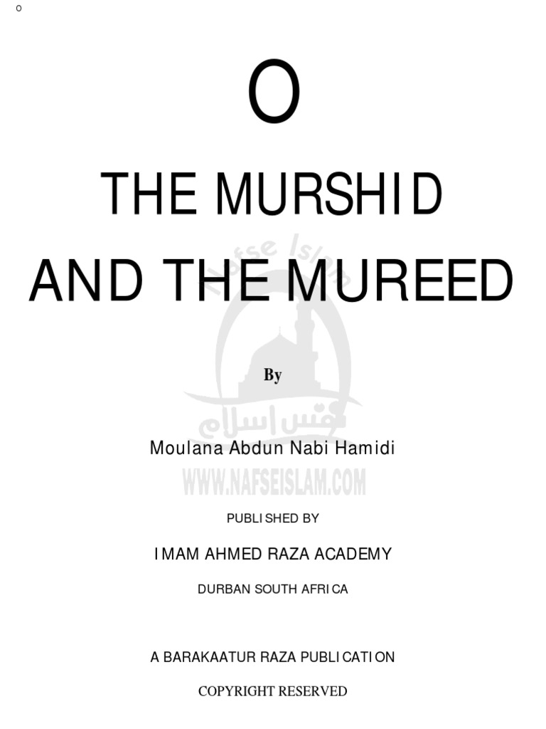 The Murshid & Mureed | PDF | Sufism | Sharia