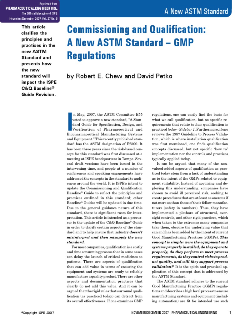 Astm 2500 | PDF | Verification And Validation | Risk Management