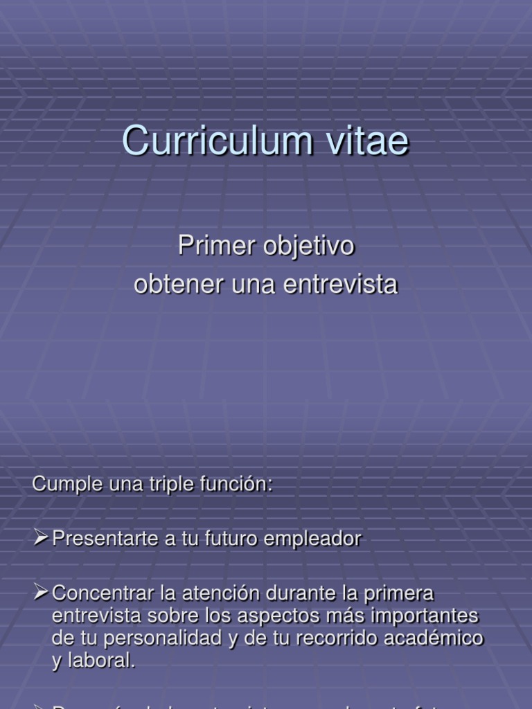 Curriculum Vitae | PDF | Cognición | Educación avanzada