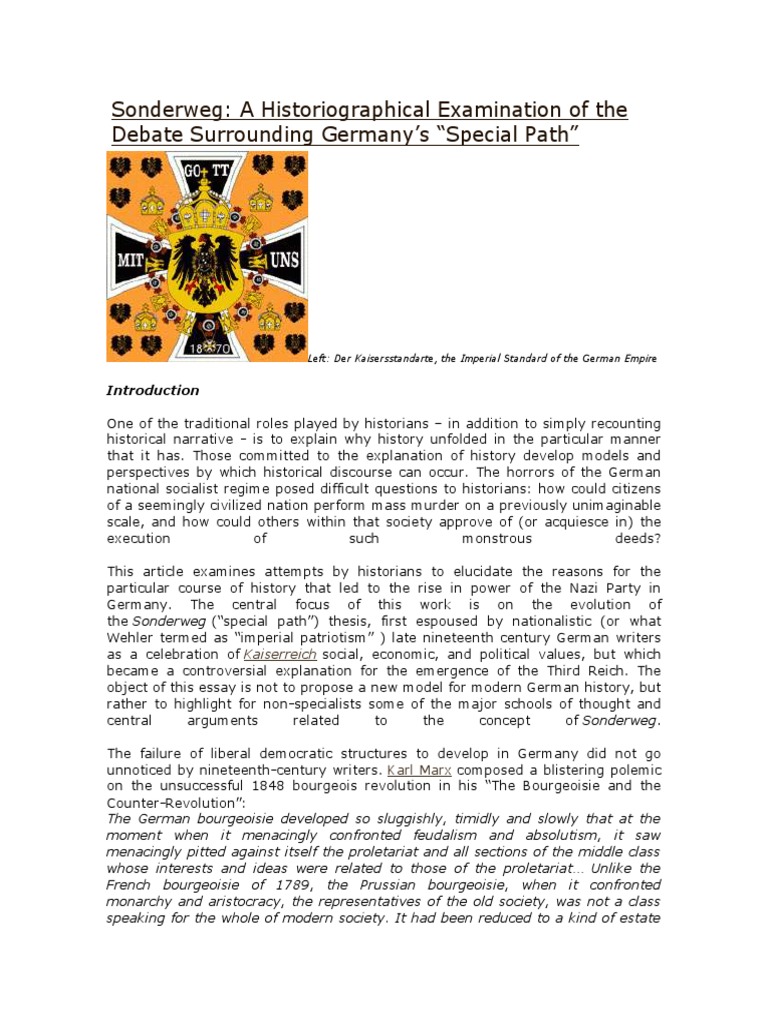 Sonderweg | PDF | German Empire | Nazi Germany