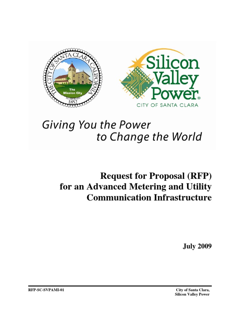 Silicon Valley Power RFP For Advanced Metering and Utility ...