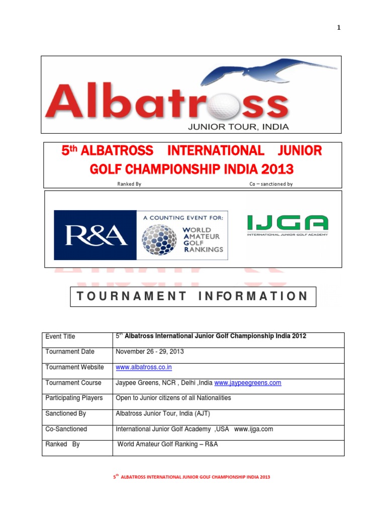 2013 Tournmnt Information Sheet | PDF | Golf Course | Par (Score)