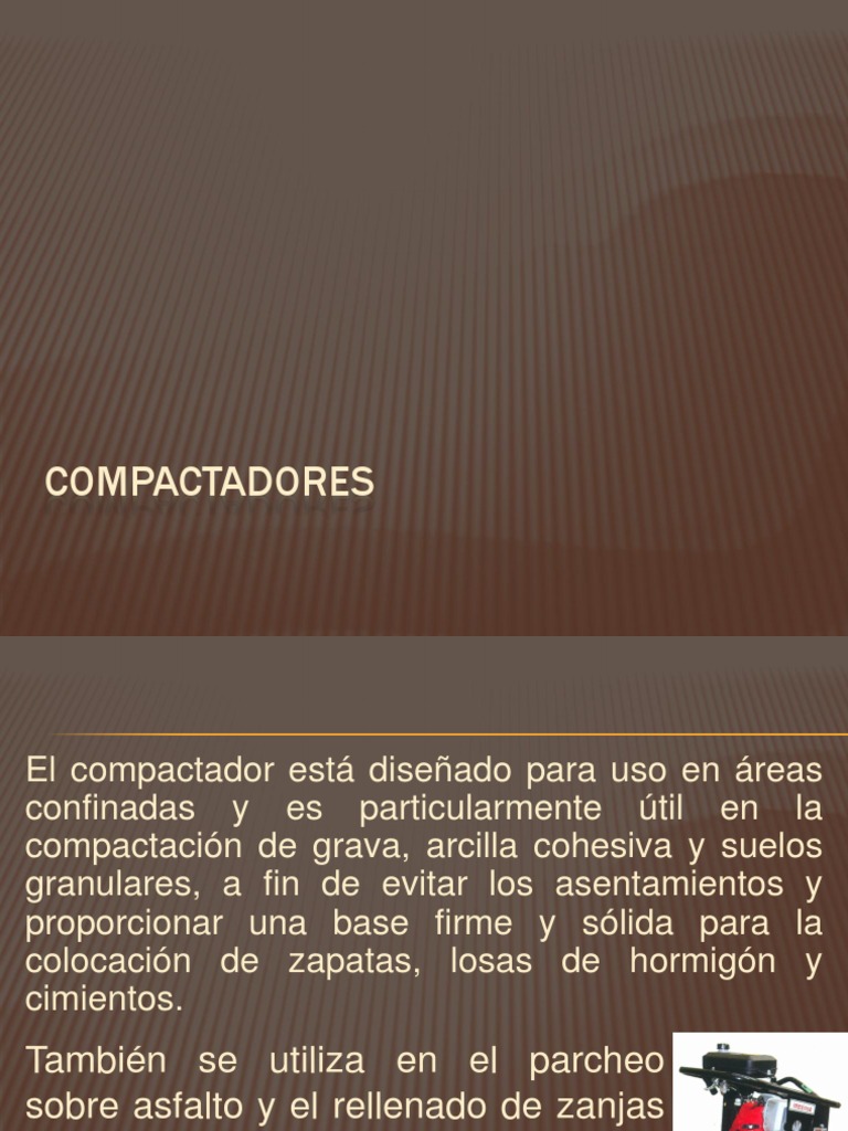 Compactadores Manuales | PDF | Herramientas | Fundación (Ingeniería)
