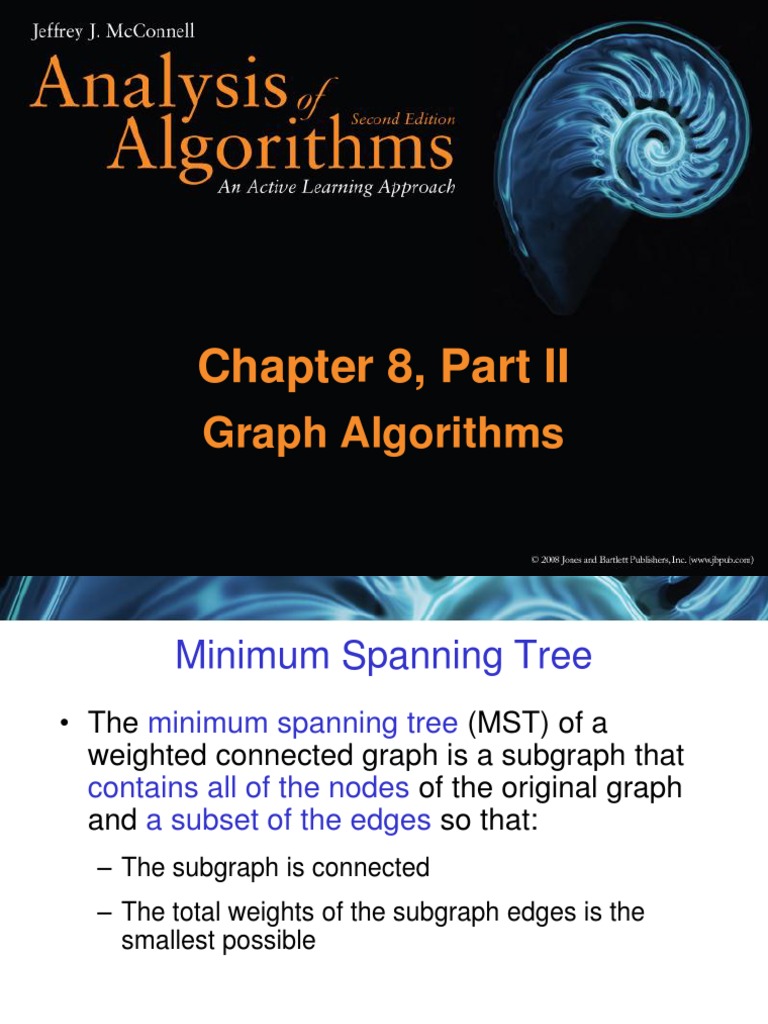 Chapter 8, Part II: Graph Algorithms | PDF | Mathematical Relations ...