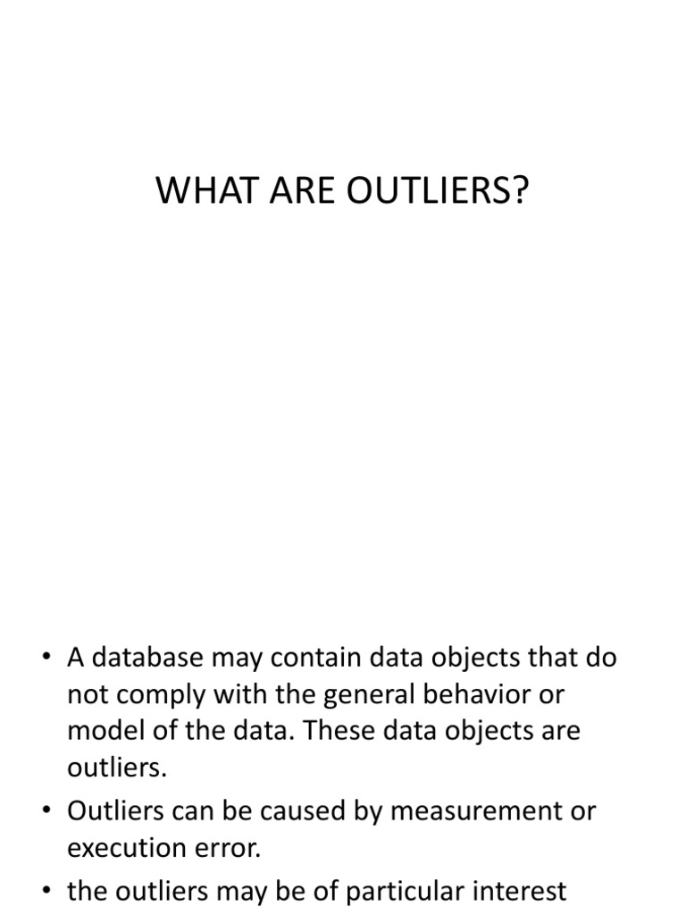What Are Outliers35 | PDF | Outlier | Statistics