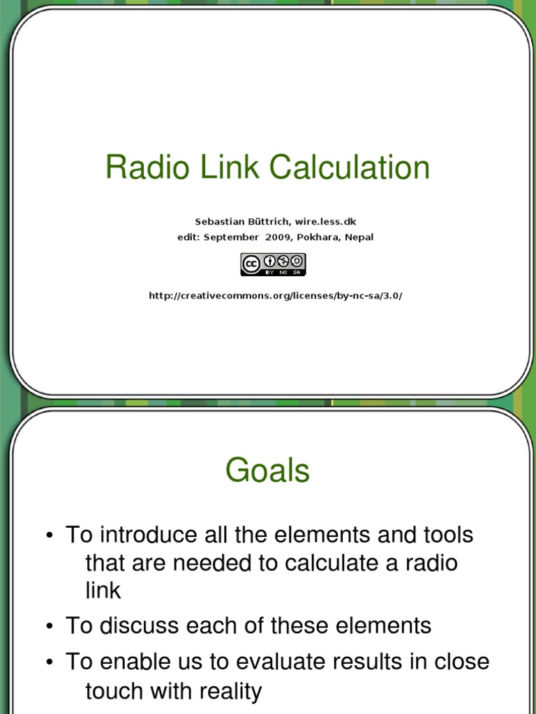 Wireless Link Budget Slides Edit Nepal | PDF | Decibel | Antenna (Radio)