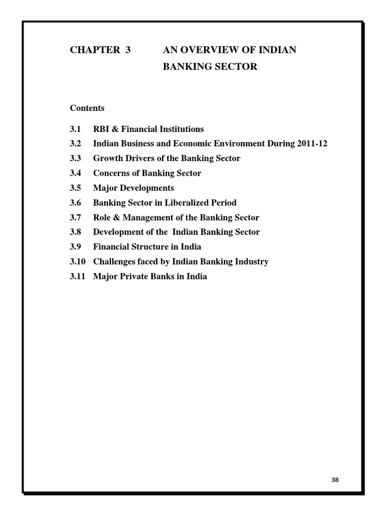 An Overview of Indian Banking Sector | PDF