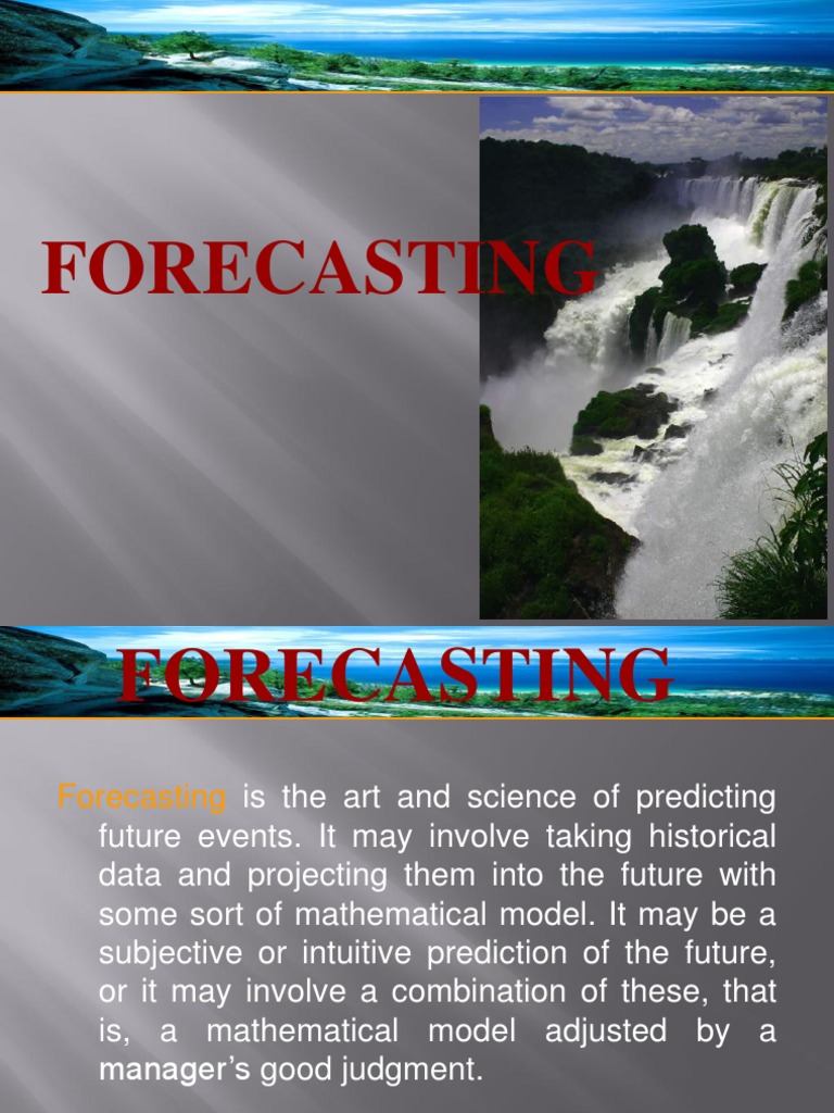 Forecasting | PDF | Moving Average | Forecasting