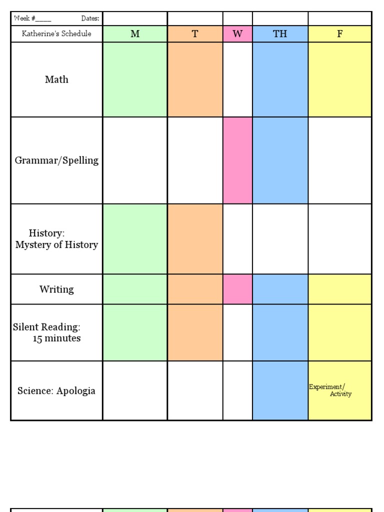 Katherine's 1st Grade Chart | PDF
