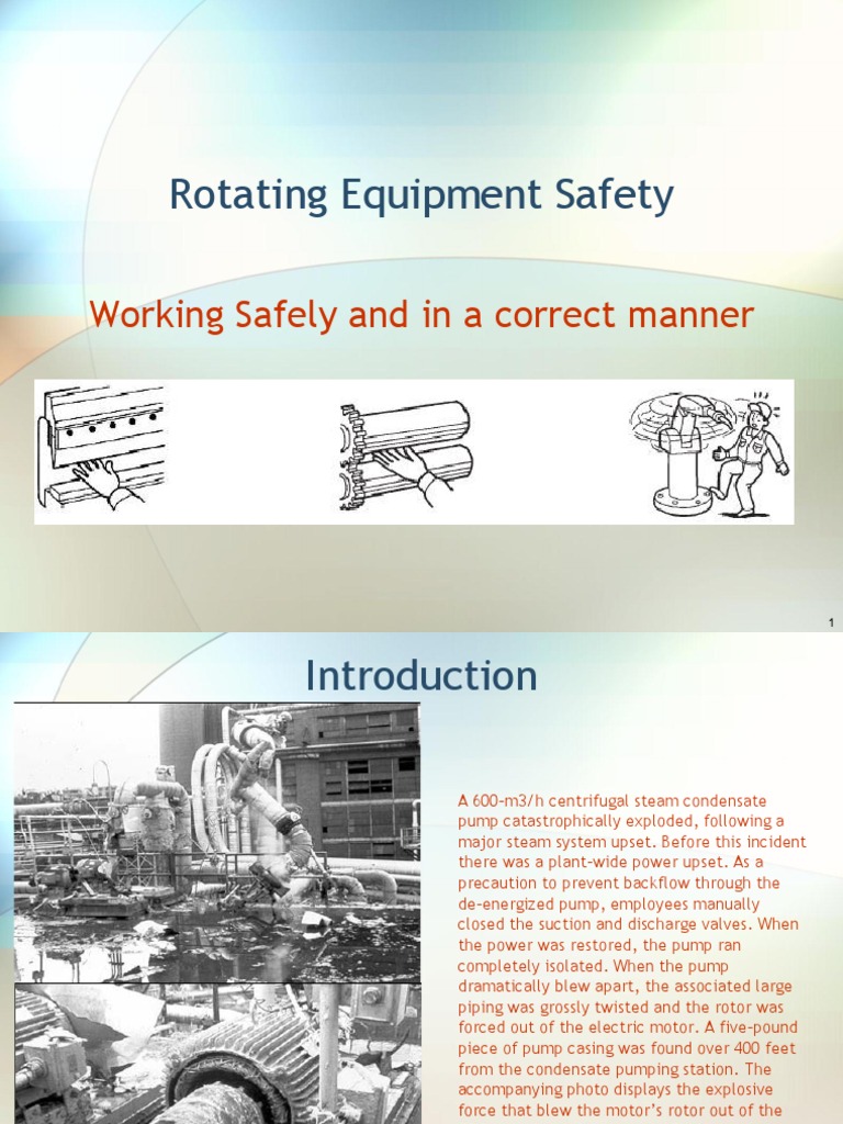 Rotating Equipment Safety | Mechanical Fan | Pump
