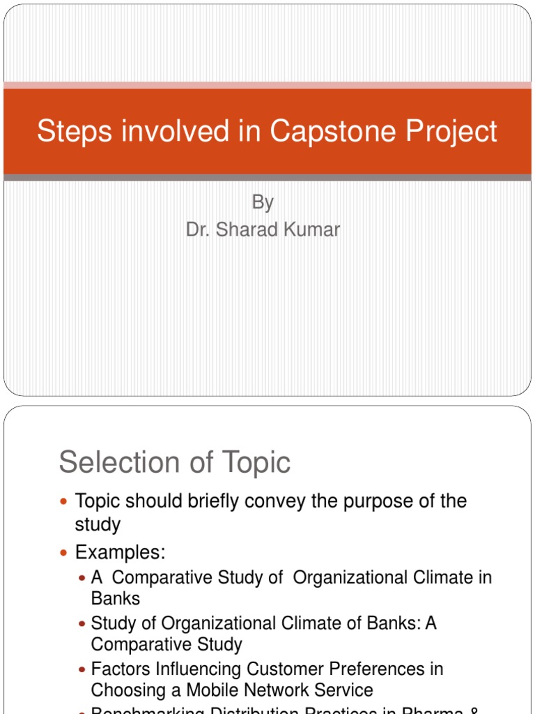 Steps Involved In Capstone Project Pdf Statistics Sampling Statistics