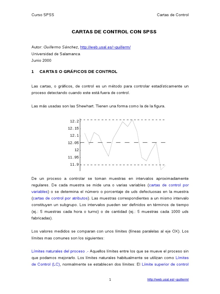 Cartas de Control Por Atributos | PDF | Distribución normal | Spss